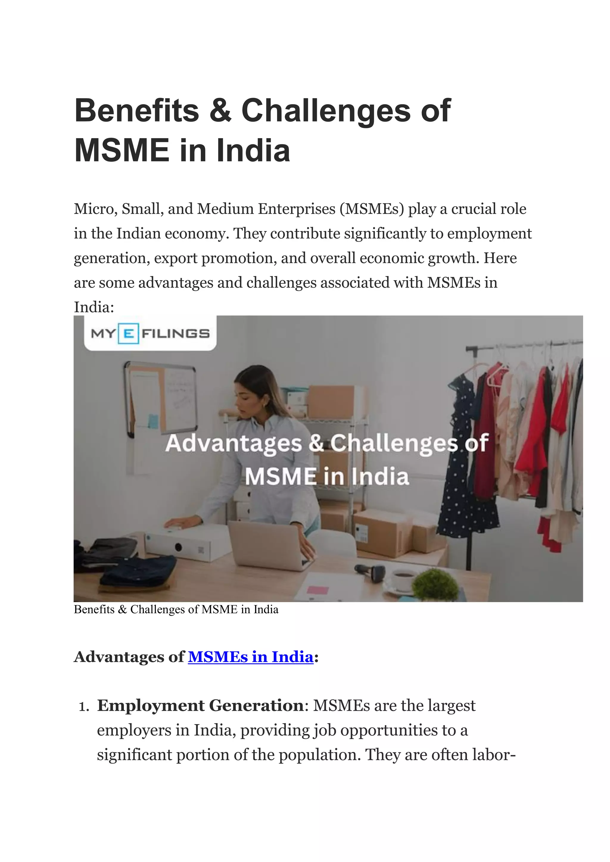 Benefits & challenges of MSME in India.pdf