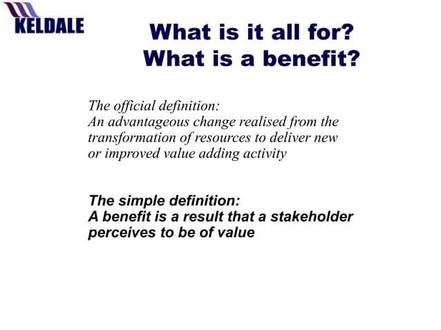 Benefits Dependency Network Short Guide | PPT