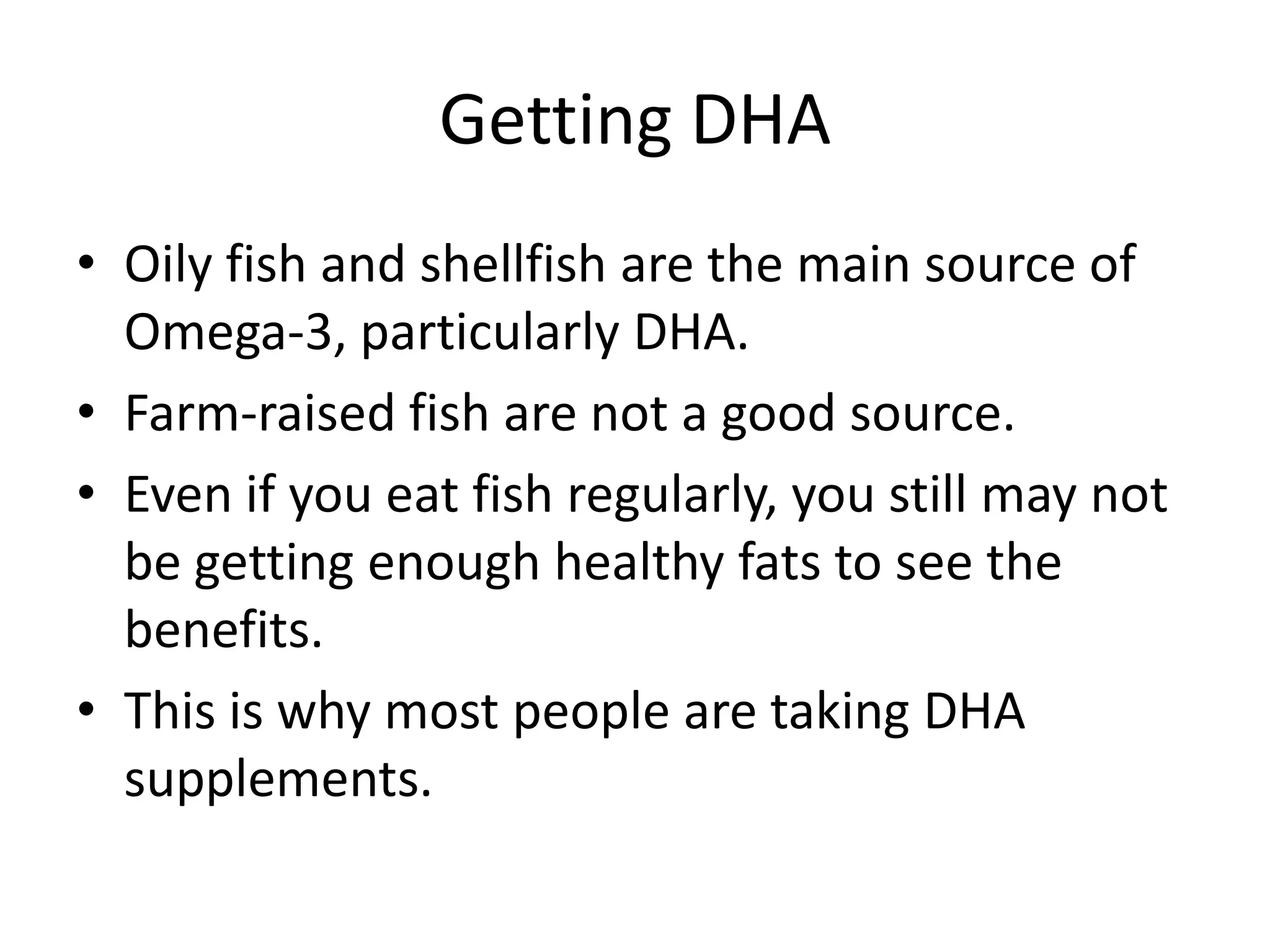 Benefits of DHA supplements | PPTX
