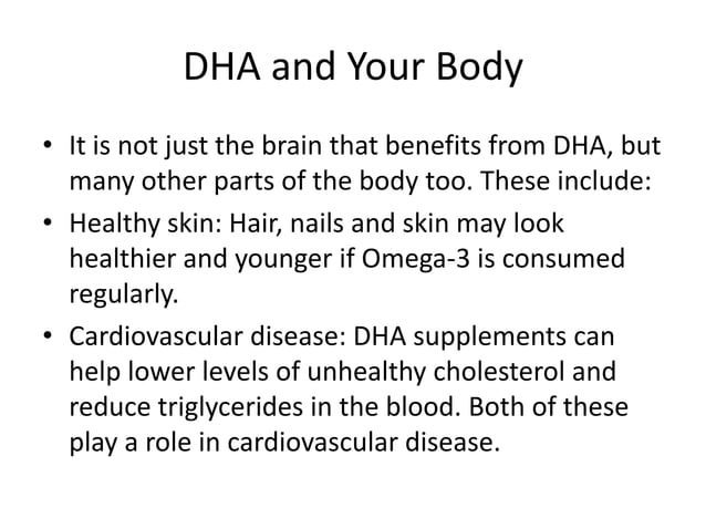 Benefits of DHA supplements | PPTX | Nutrition | Healthy Living