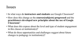 Benefit(s)/effectiveness of Google Classroom | PPTX