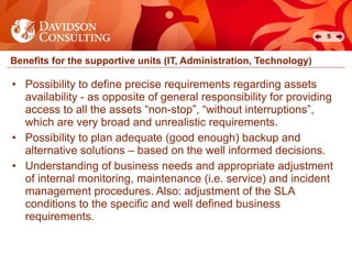 Benefits from BCM implementation (english) | PPT