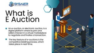 Benefits of e- auction software in Procurement | Sysaler | PDF
