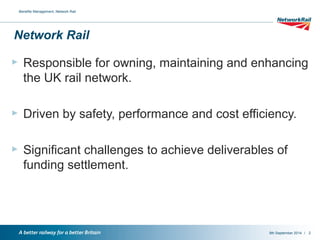 Network rail - Benefits Management | PPT