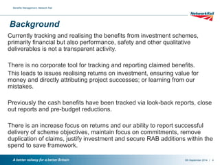 Network rail - Benefits Management | PPT
