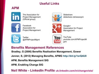Benefits management and organisational change | PPT
