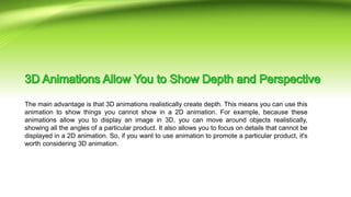 Benefits of 3d Animation | PPT