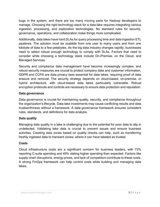 Benefits of a data lake | PDF