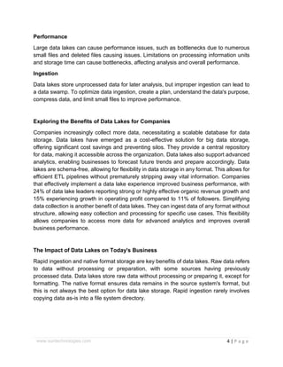 Benefits of a data lake | PDF