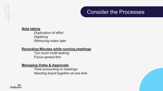 Benefits of Adding Committees in OnBoard | PPT