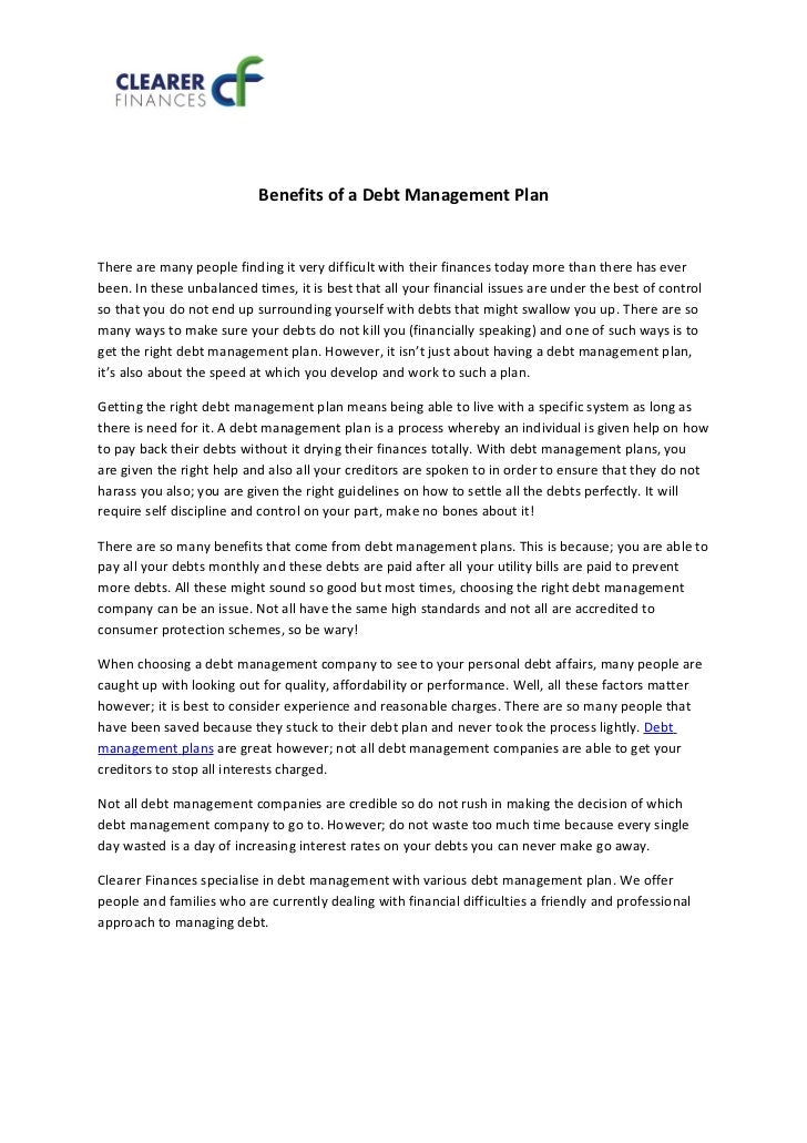 Benefits Of A Debt Management Plan benefits-of-a-debt-management-plan