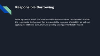 Benefits of a Guarantor Loan | PPTX