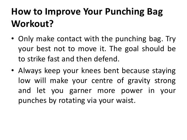 Benefits of a Heavy Bag Workout | PPTX