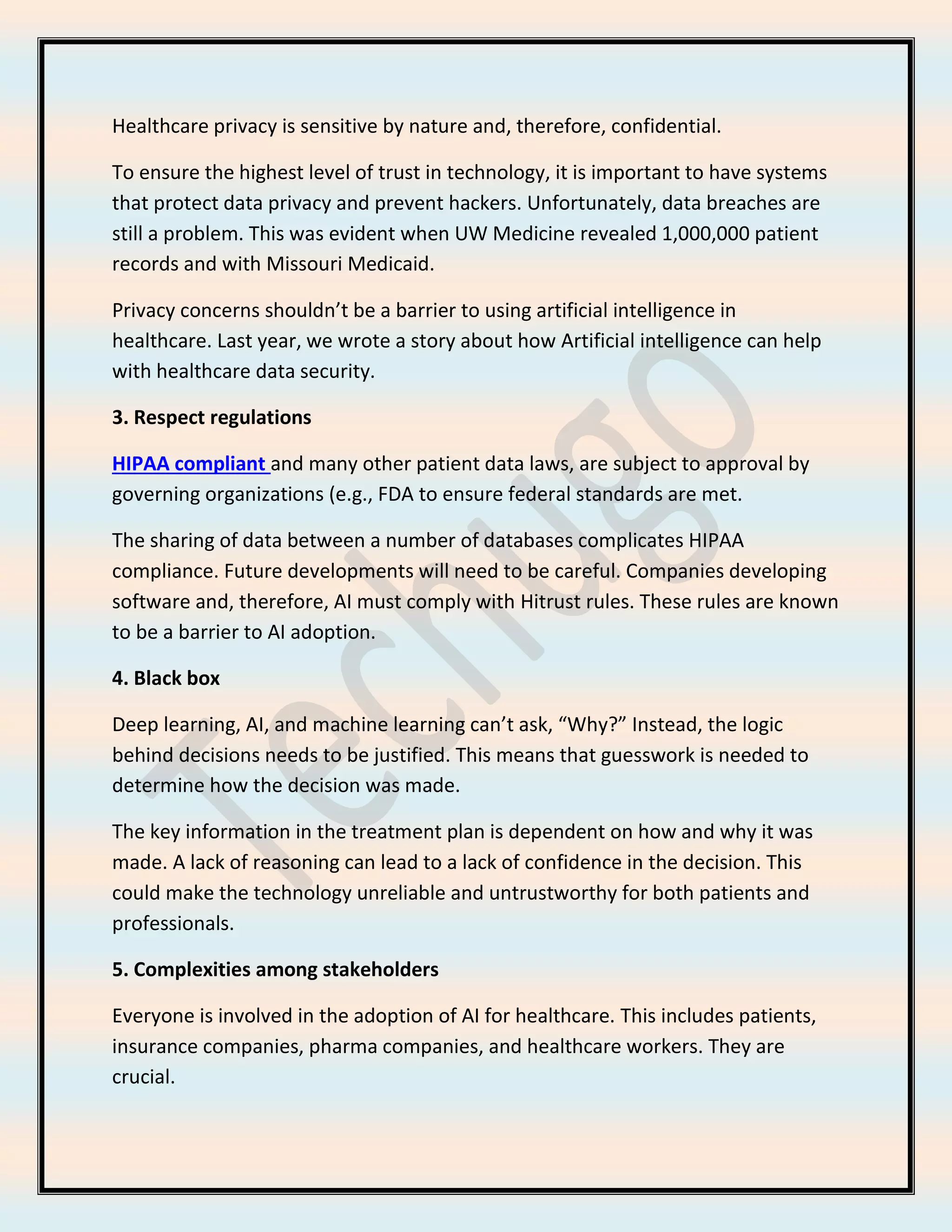 Benefits of AI for the Medical Field in 2023. | PDF