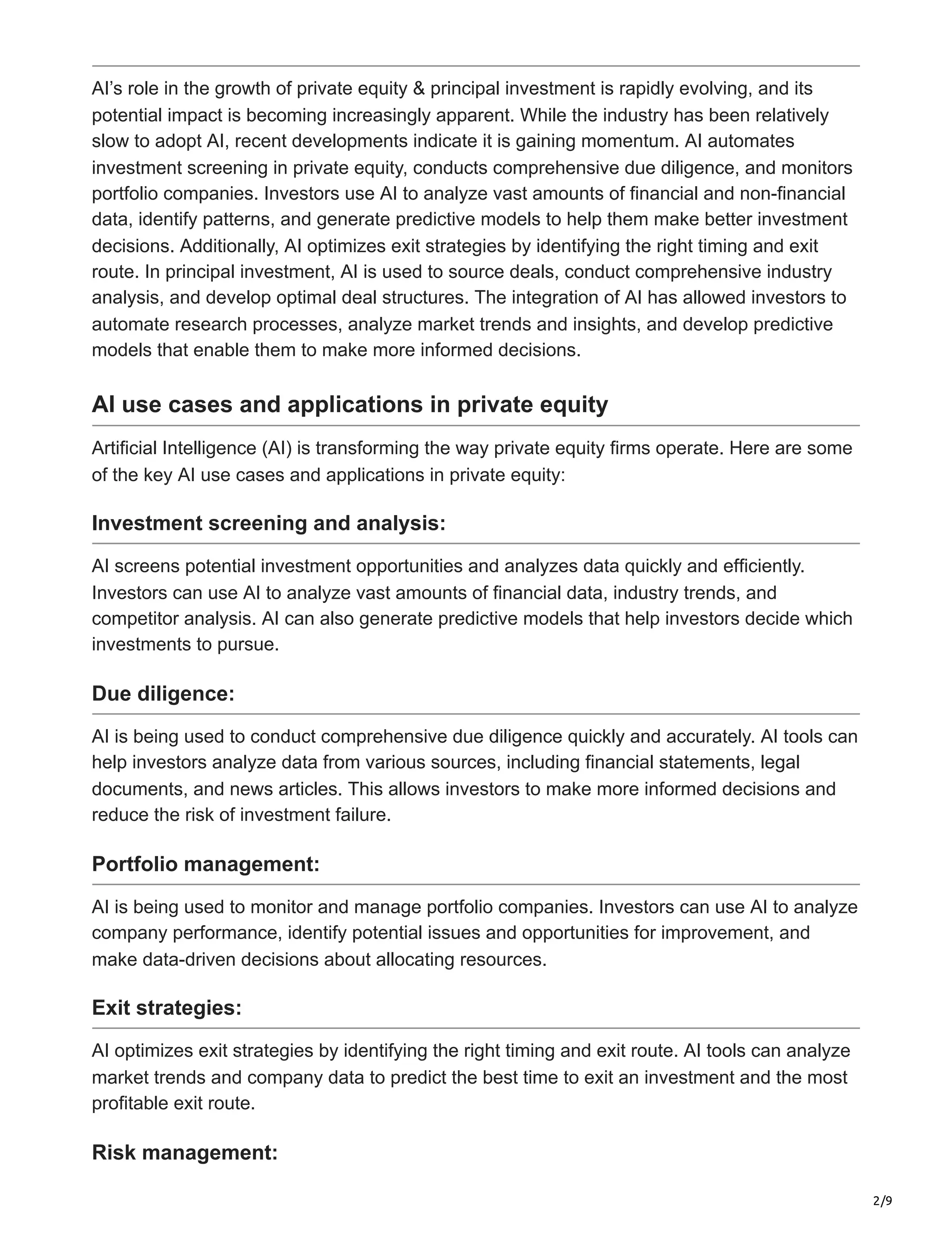 Benefits of AI in private equity amp principal investment.pdf