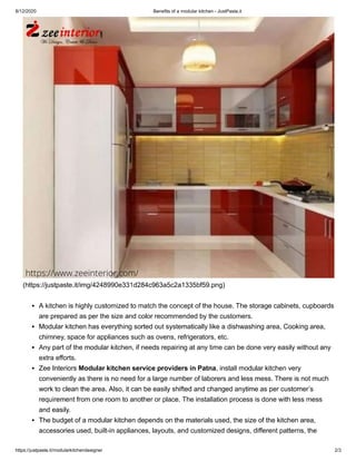 Benefits of a modular kitchen | PDF