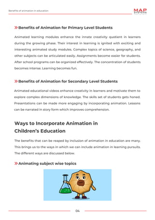 Benefits of Animation in Education | PDF
