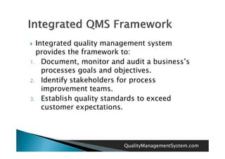Benefits of an integrated quality system | PDF