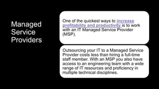 Benefits of an MSP: Increased Profitability | PPT