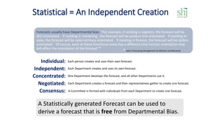 Benefits of a statistical forecast | PPT