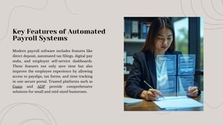 Benefits of Automated Professional Payroll Systems | PPT
