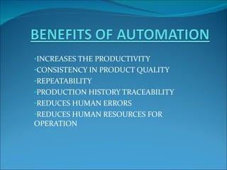 Benefits of Industrial automation | PPT