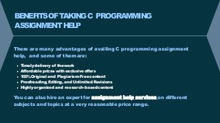 Benefits Of Availing C Programming Assignment Help.pptx