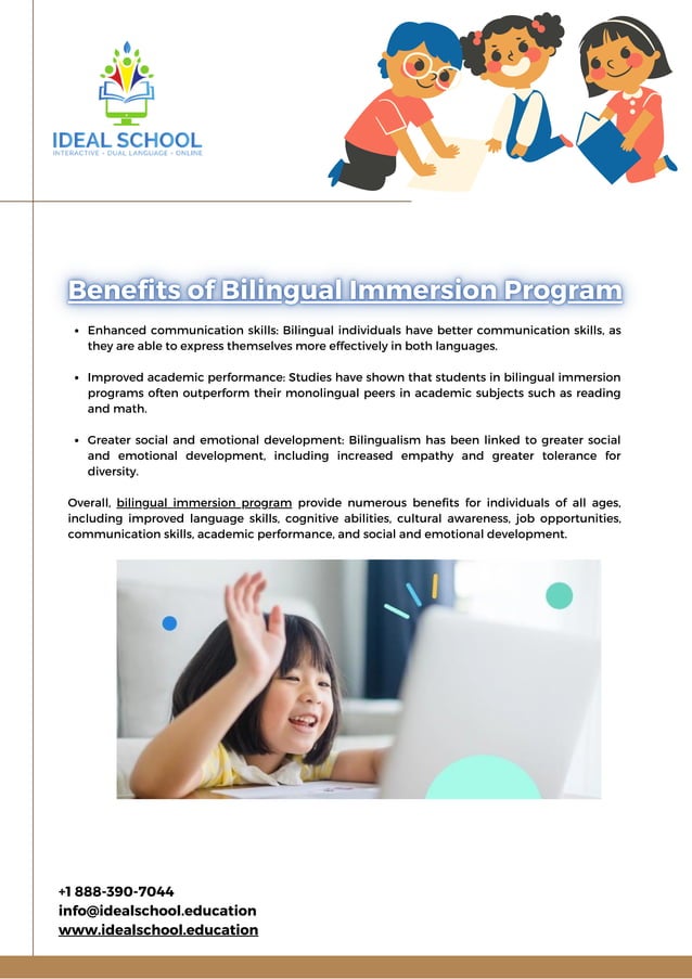 Benefits of Bilingual Immersion Program | PDF | Special Education ...