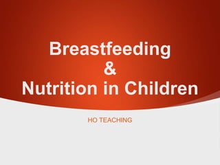 Benefits of breastfeeding, CME for junior doctors | PPT