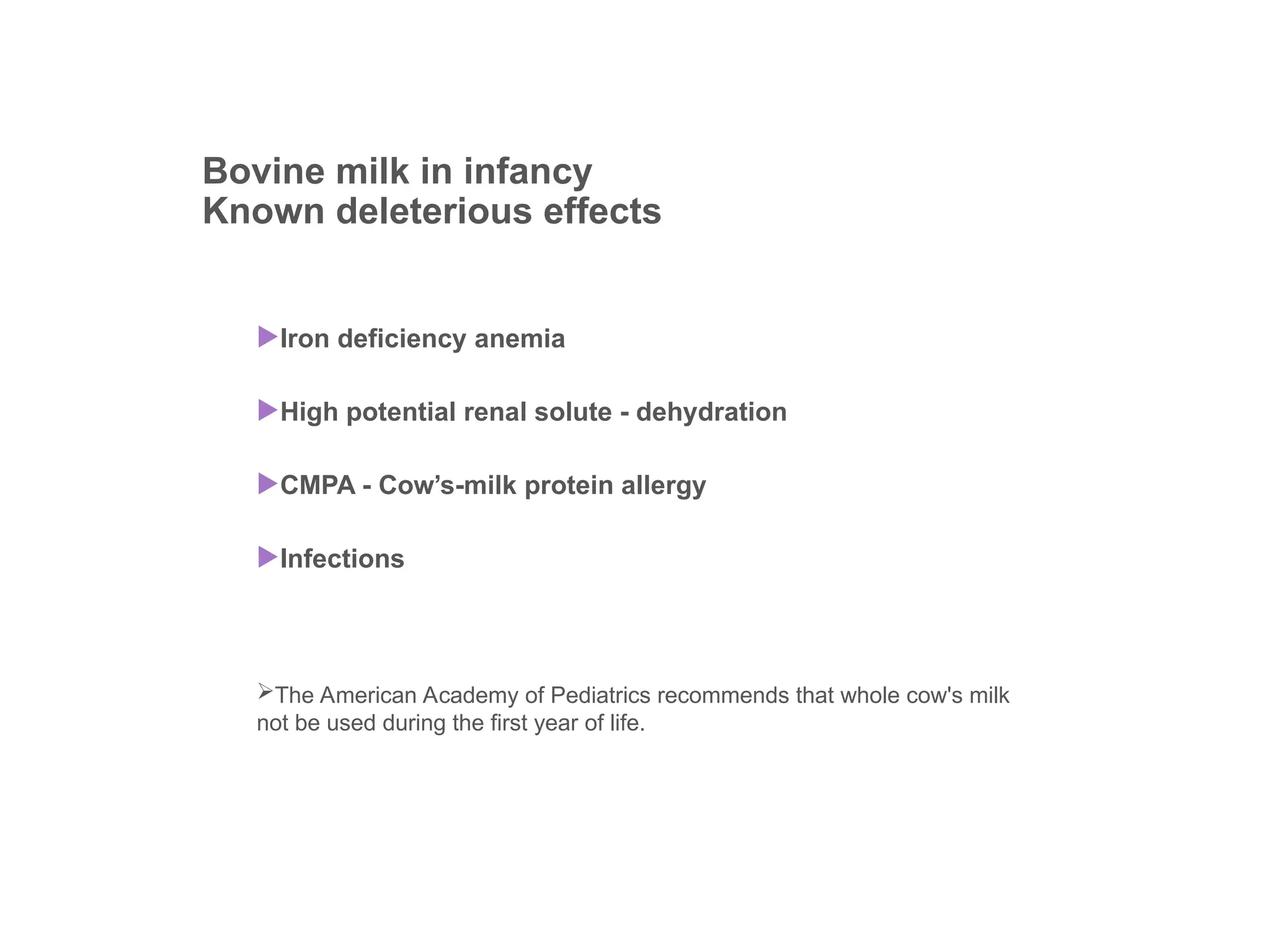 Benefits of Breastfeeding & Adverse effects of Bovine Milk During ...