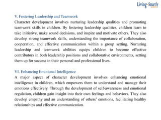 Benefits Of Building Good And Strong Character In Kids | PPT