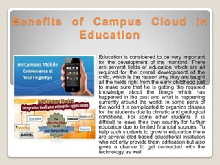 Benefits of campus cloud in education | PPT