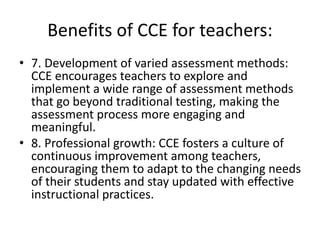 Benefits of CCE to Students and Teachers.pptx