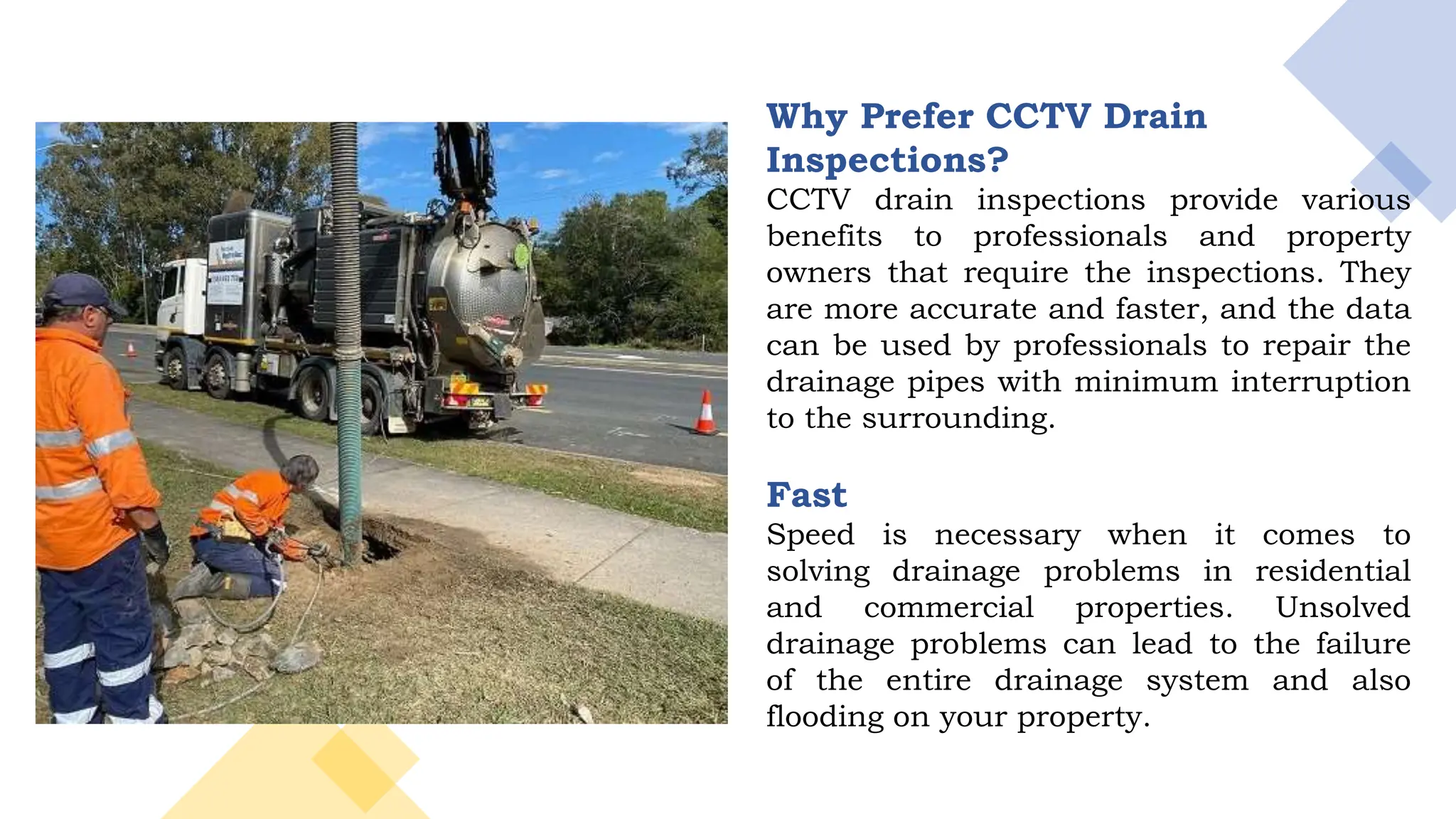 Benefits of CCTV Drain Inspection and Signs You Need One | PPT