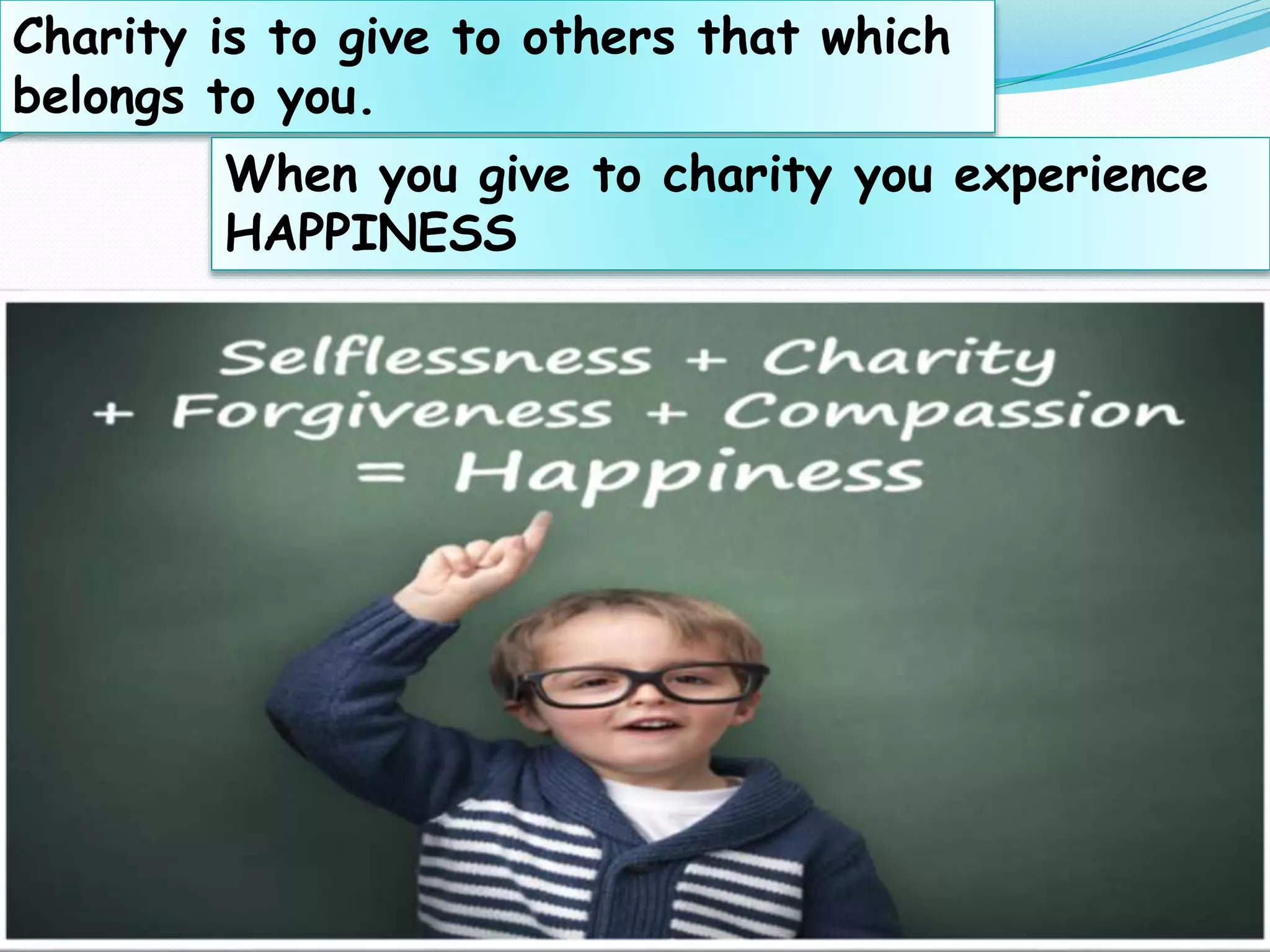 Benefits of charity | PPTX