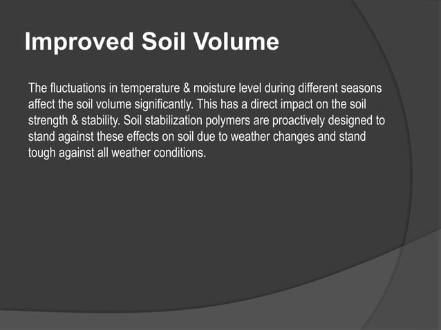 4 Advantages with Chemical (Polymer-based) Soil Stabilization ...