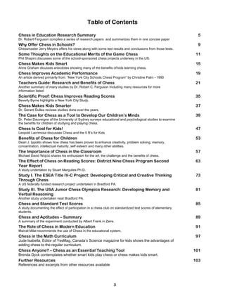 Benefits of Chess in Education | PDF