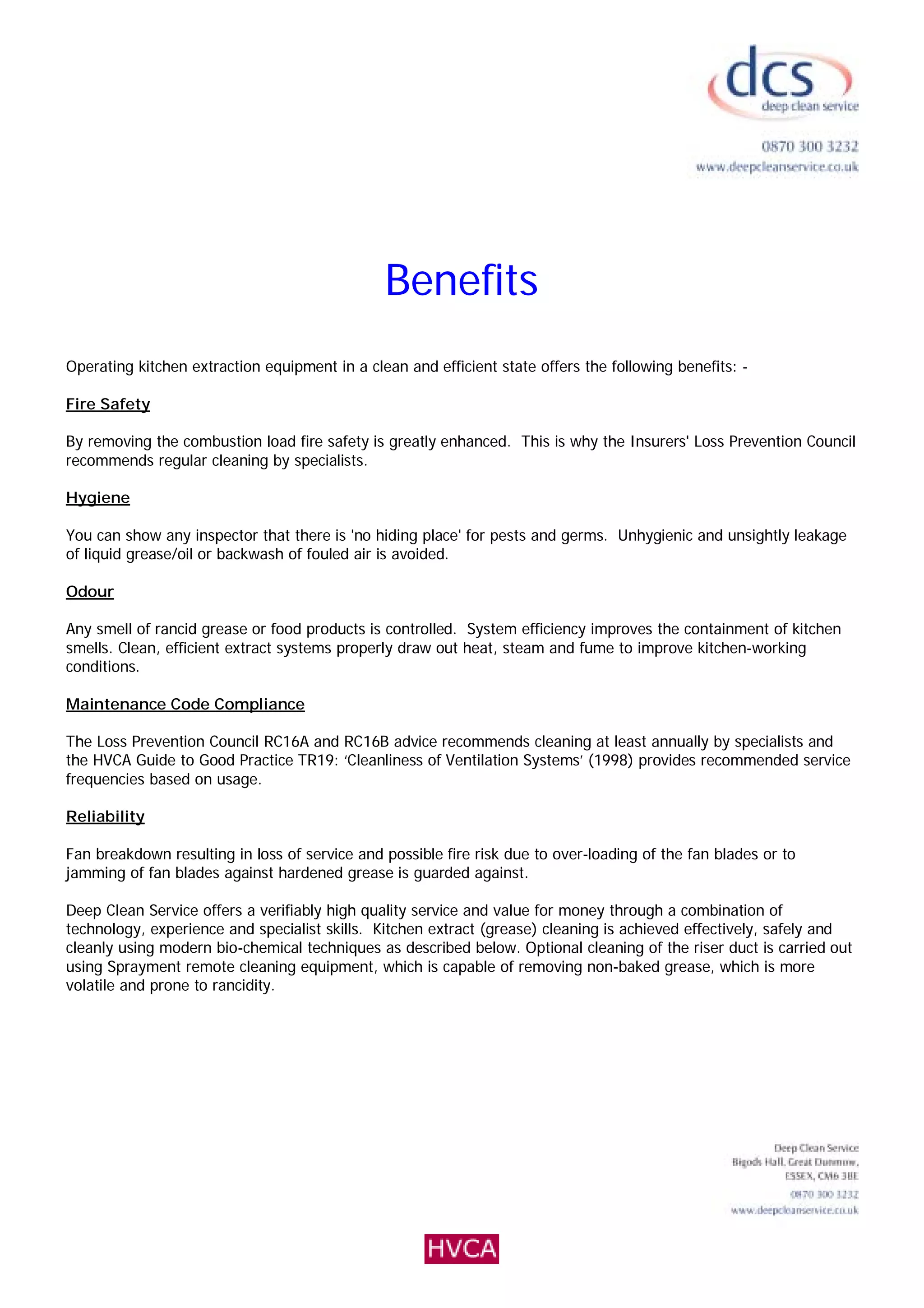 Benefits of cleaning | PDF