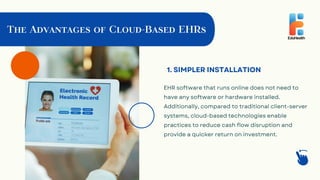 Benefits of Cloud-Based EHR ppt.pdf | Cloud Computing | Internet