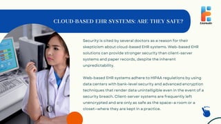 Benefits of Cloud-Based EHR ppt.pdf | Cloud Computing | Internet