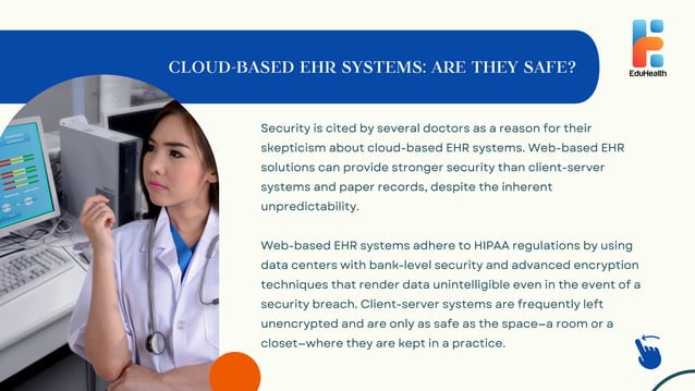 Benefits of Cloud-Based EHR ppt.pdf | Cloud Computing | Internet