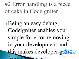 Benefits of codeigniter in web development | PPT