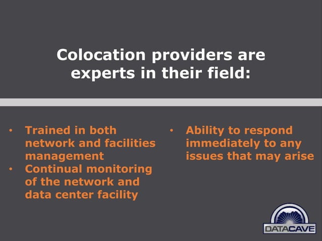 Five Benefits of Data Center Colocation | PPT