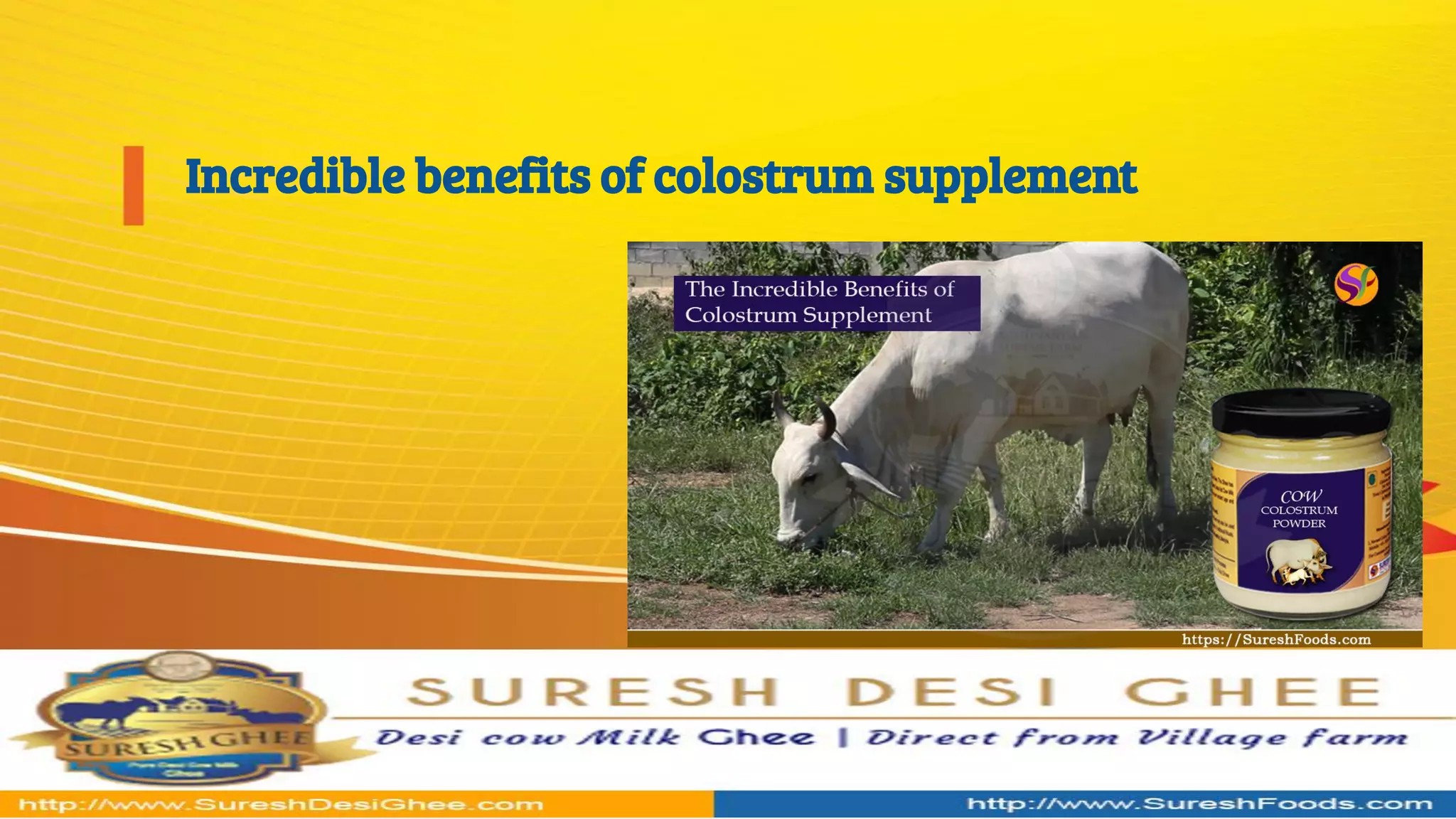 Benefits of colostrum powder – Bovine Colostrum | PPT