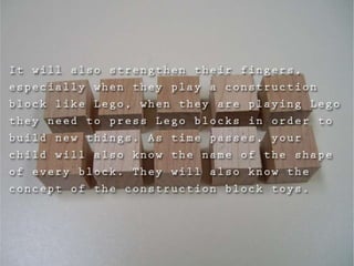 Benefits of construction blocks for kids | PPTX