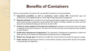 Benefits of Containers, Microservices and Containerized Microservices | PPT