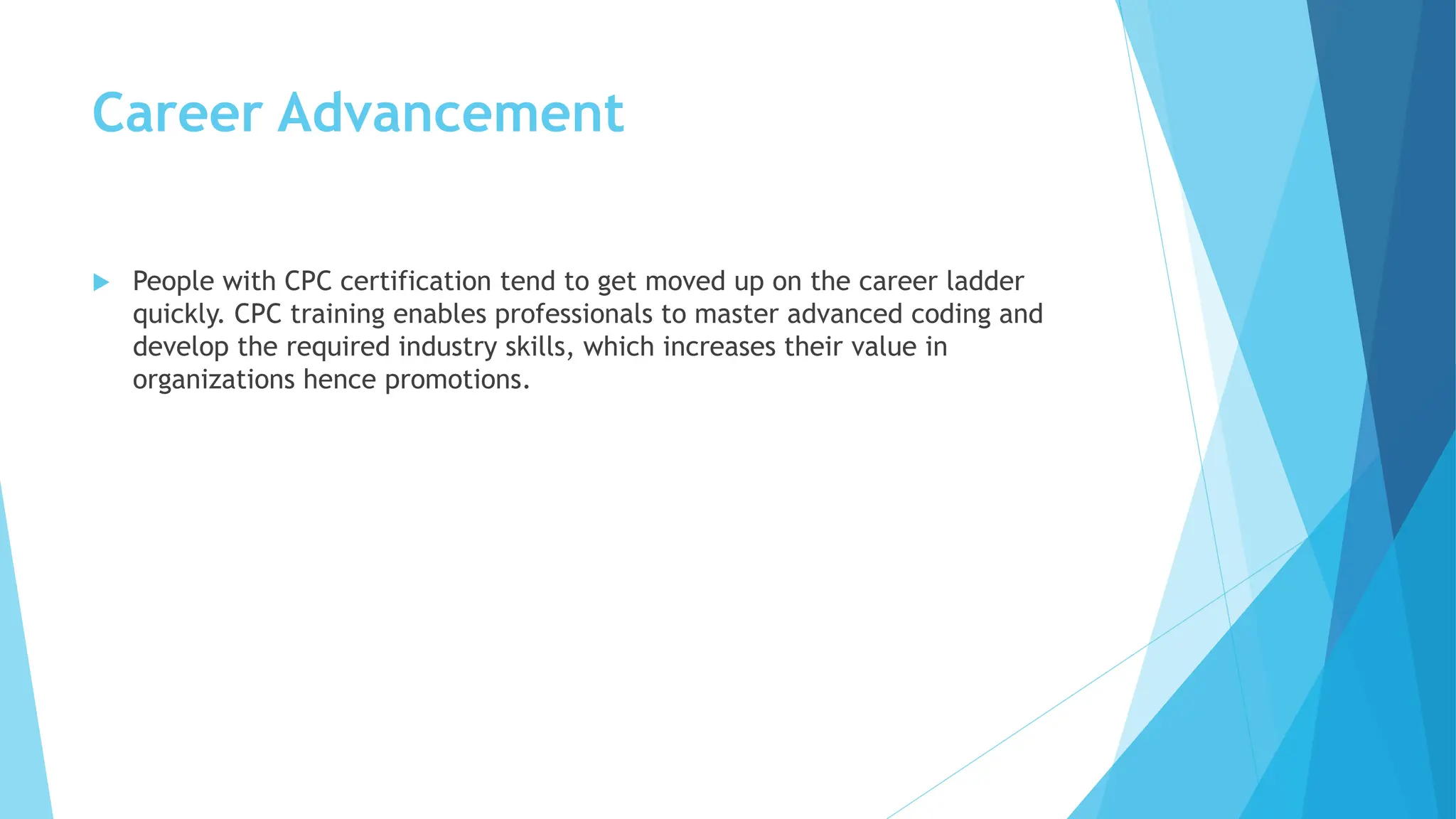 Benefits of CPC Training | PPTX