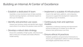 Benefits of Creating Your Own Internal AI as Part of a Center of ...