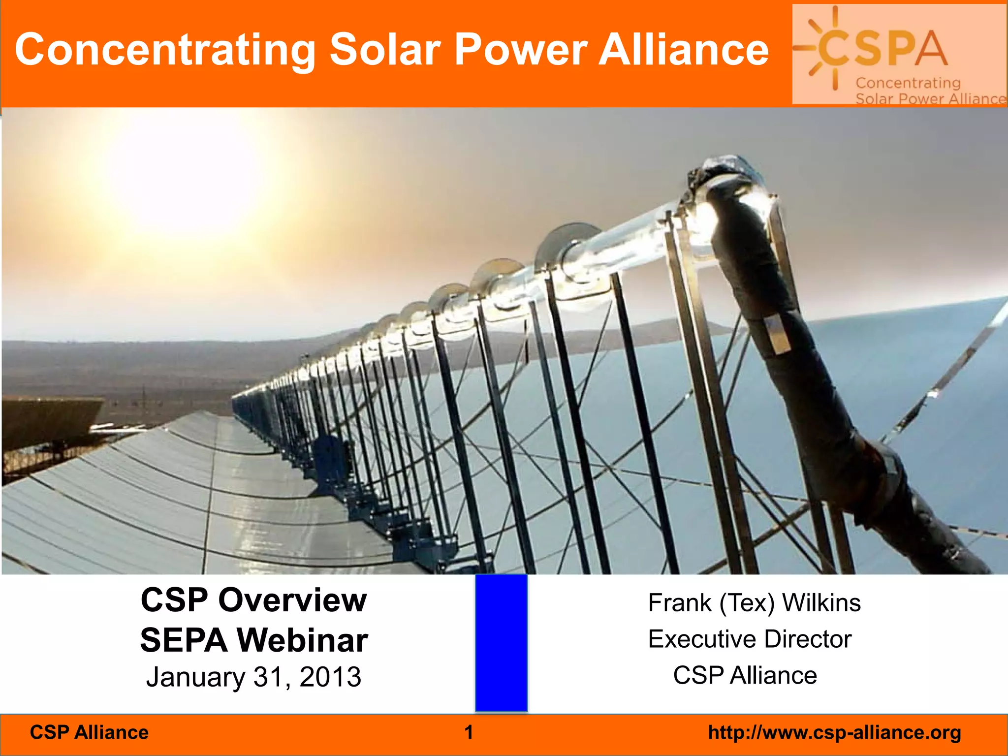 Benefits of csp with thermal storage | PPT