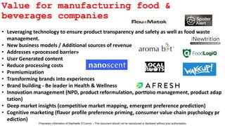 Data analytics to accelerate food product development and innovation | PPTX